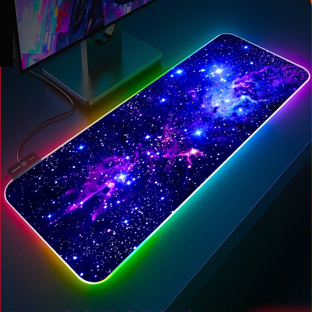 Computer keyboard carpet blue star mouse pad