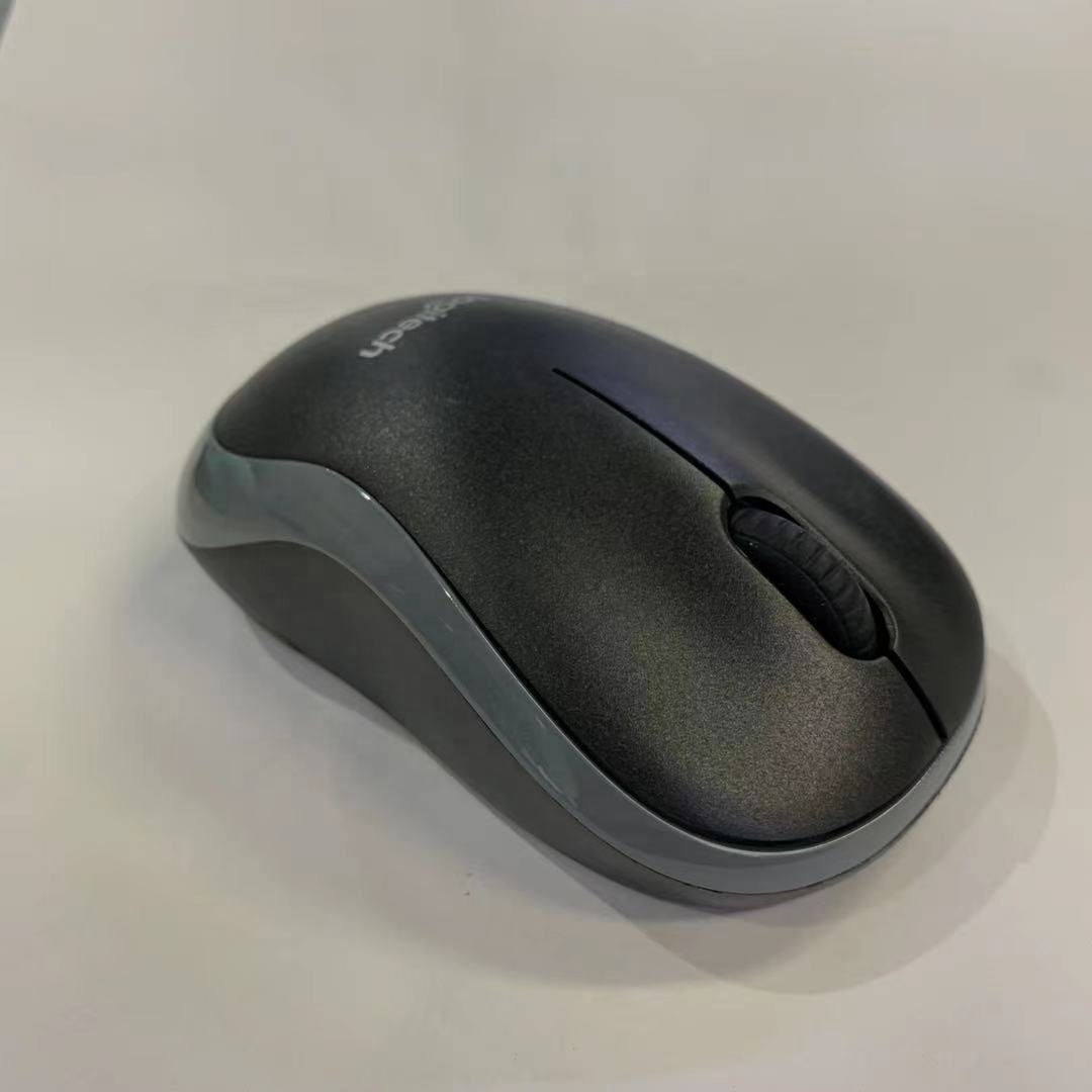 Grey optical mouse compact for pc laptop