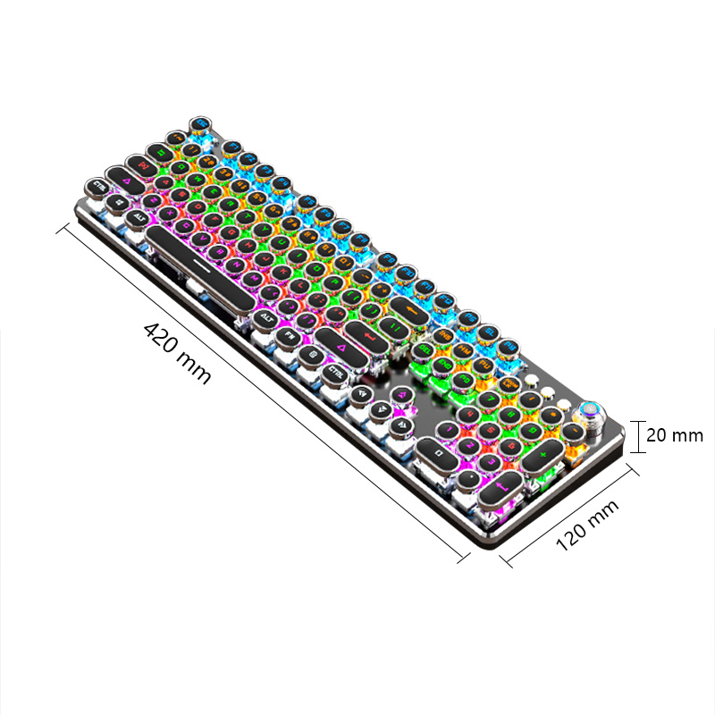 Esport punk gaming real mechanical keyboard